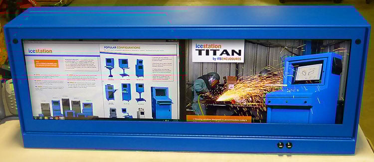 ITSENCLOSURES Introduces TITAN Dual Monitor Enclosure for Wall or Desk